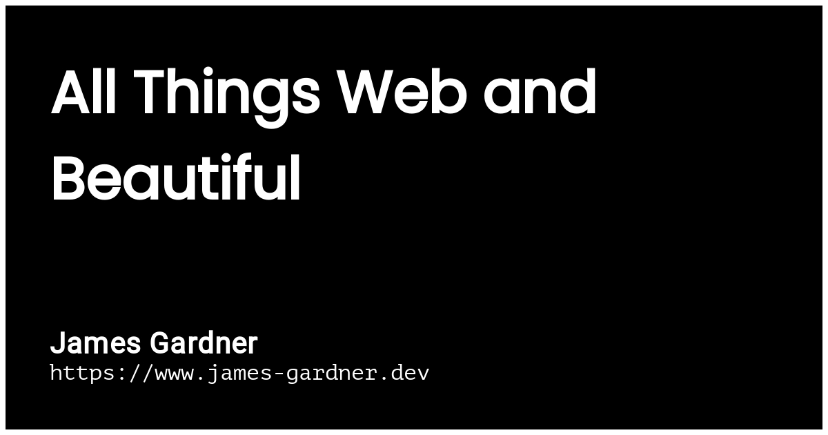 Home • The Whims And Ways Of James Gardner